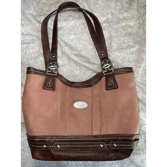 Bags | New Boc Boc Born Concepts Pink Brown Vegan Shoulder Bag | Poshmark